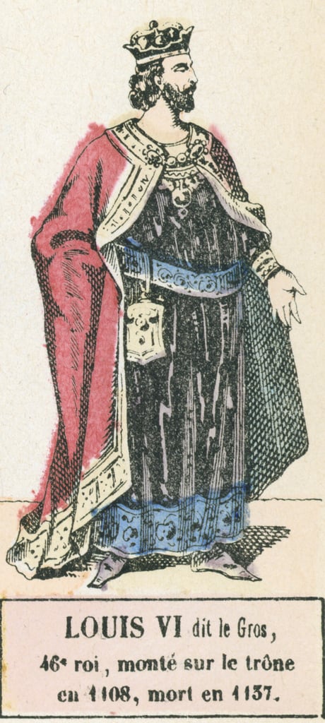 Louis VI the Fat, 46th king, ascended the throne in 1108, died in 1137 ...