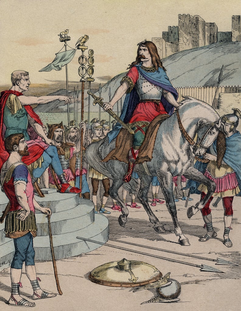 Vercingetorix Surrenders To Caesar Painting