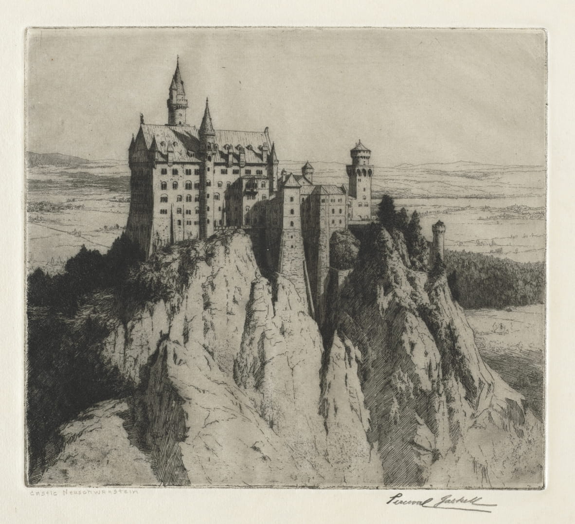 Castle Neuschwanstein by George Percival Gaskell