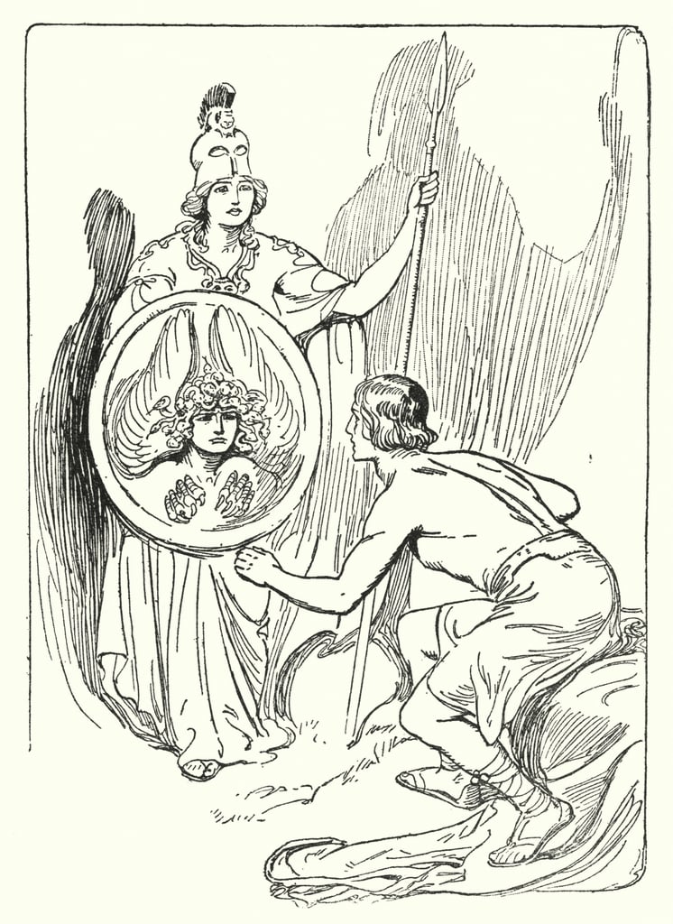 Perseus Shield Drawing