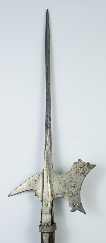 Halberd (steel, wood & brass) by German School