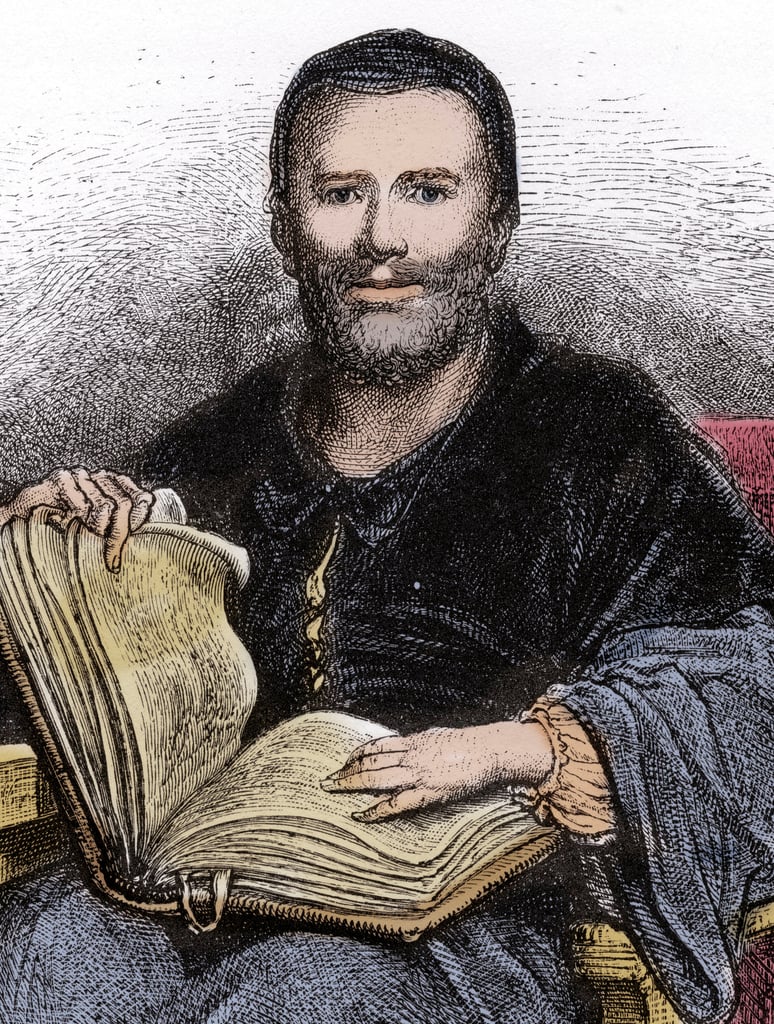 Portrait of Rabelais - illustration from 'Gargantua and Pantagruel', by ...