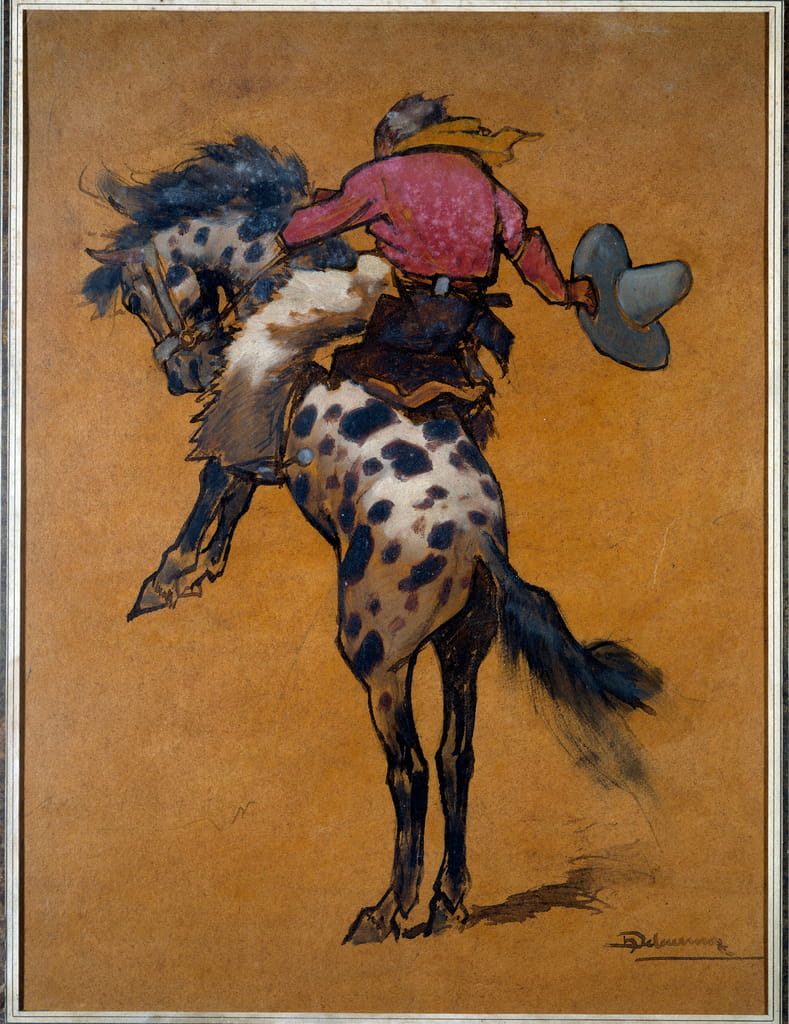 Rodeo Horses Drawing