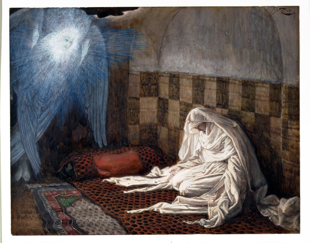 Annunciation, illustration for The Life of Christ, c.1886-96 (gouache ...