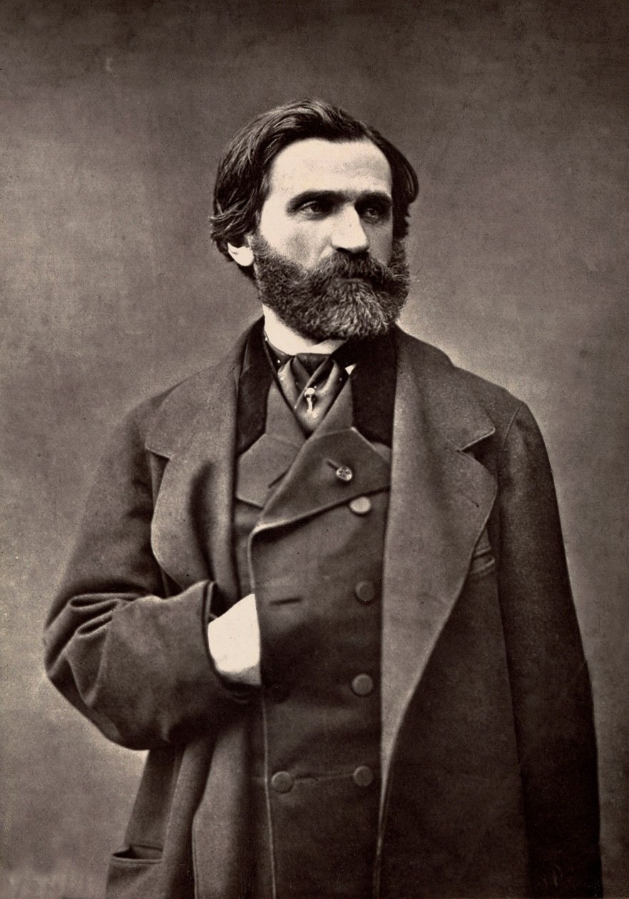 Portrait of Giuseppe Verdi by French Photographer