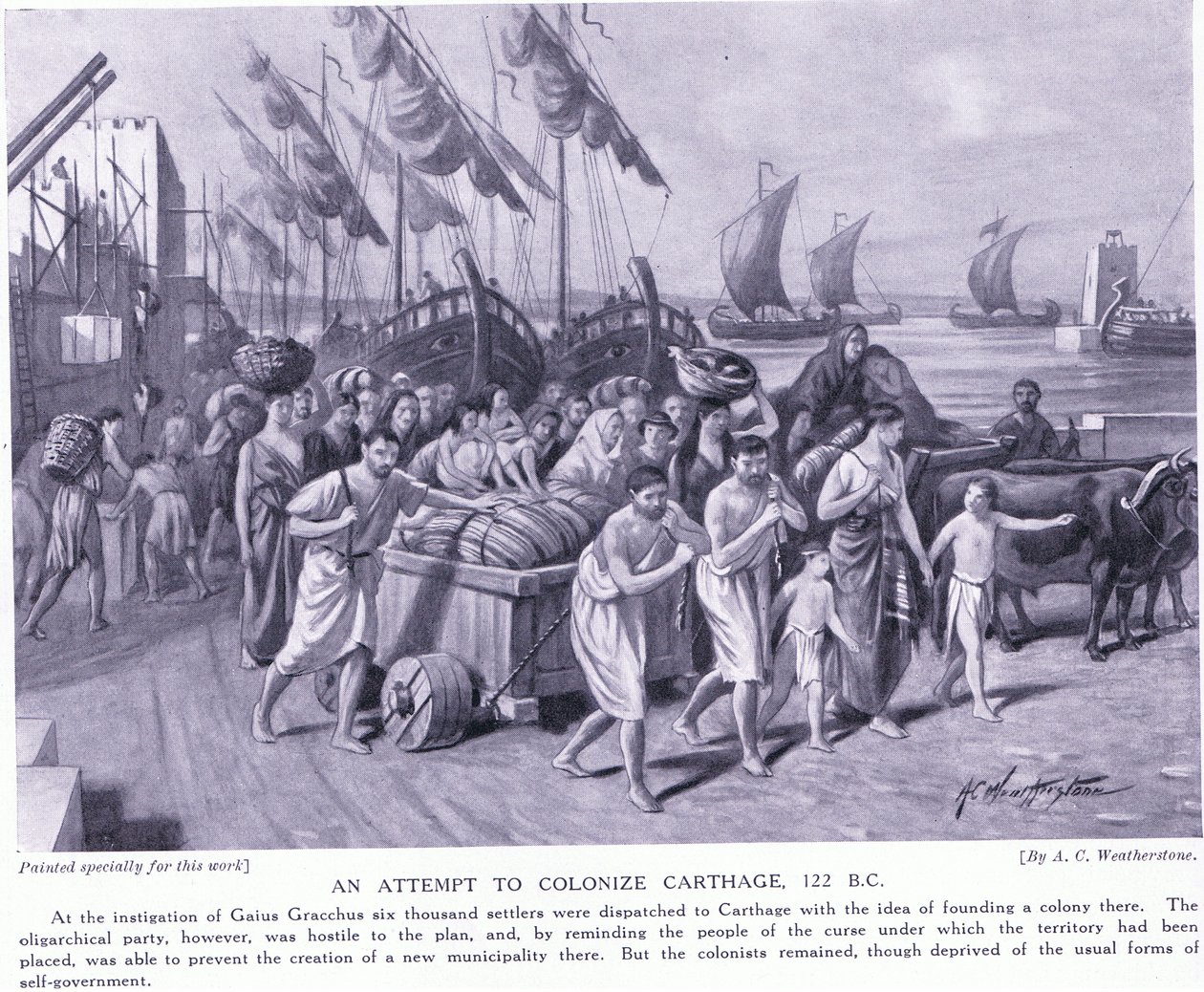 An attempt to colonise Carthage 122BC by A.C. Weatherstone