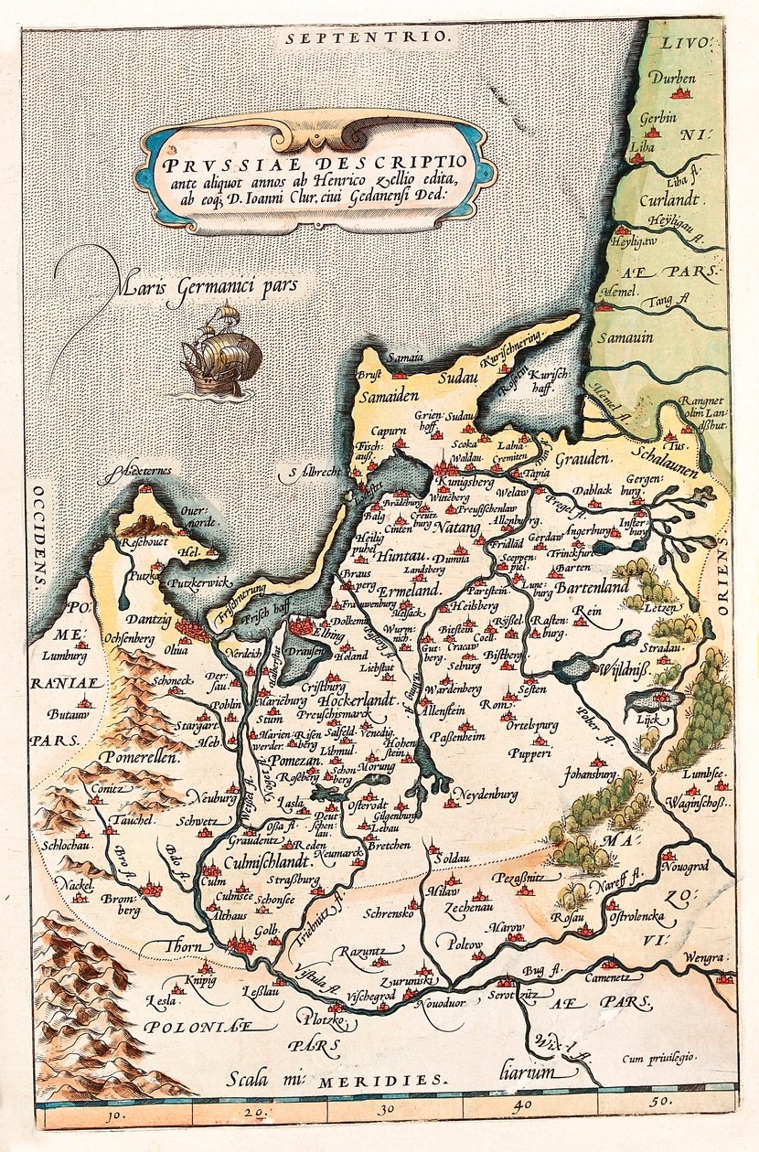 Geography Map of the Territory in Northern Poland with the City of ...