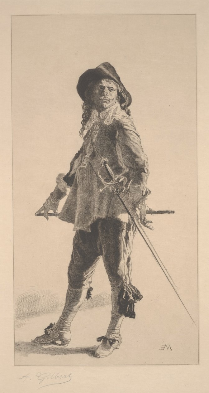 The Duelist by Achille-Isidore Gilbert: Buy fine art print