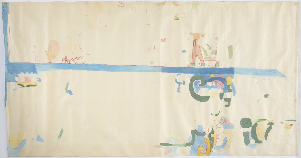 Painting from south east wall, inner chamber, Upper Temple of the ...