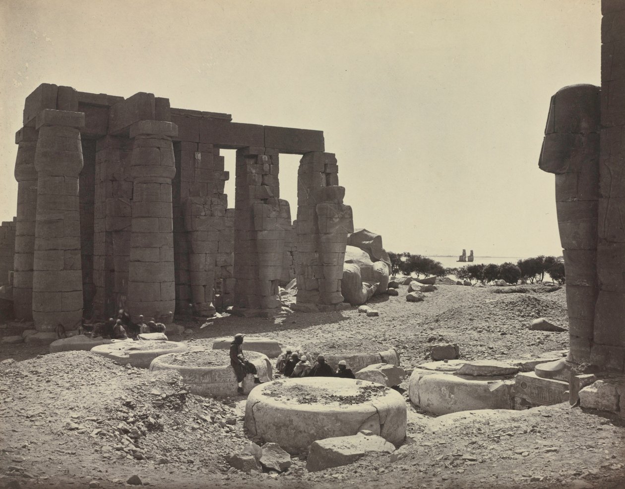 The Ramesseum, Thebes by Adolphe Braun: Buy fine art print