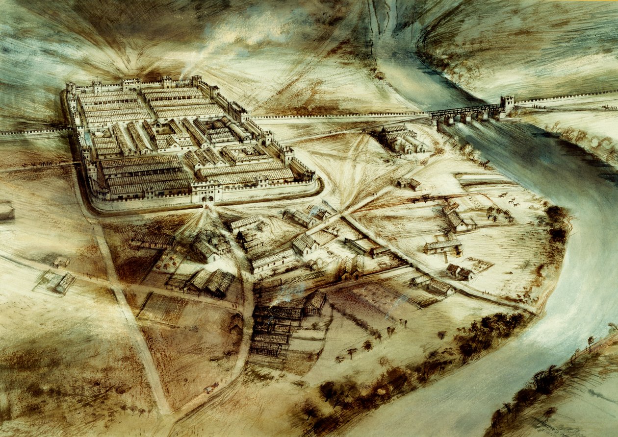 Chester's Roman Fort by Alan Ernest Sorrell: Fine art print