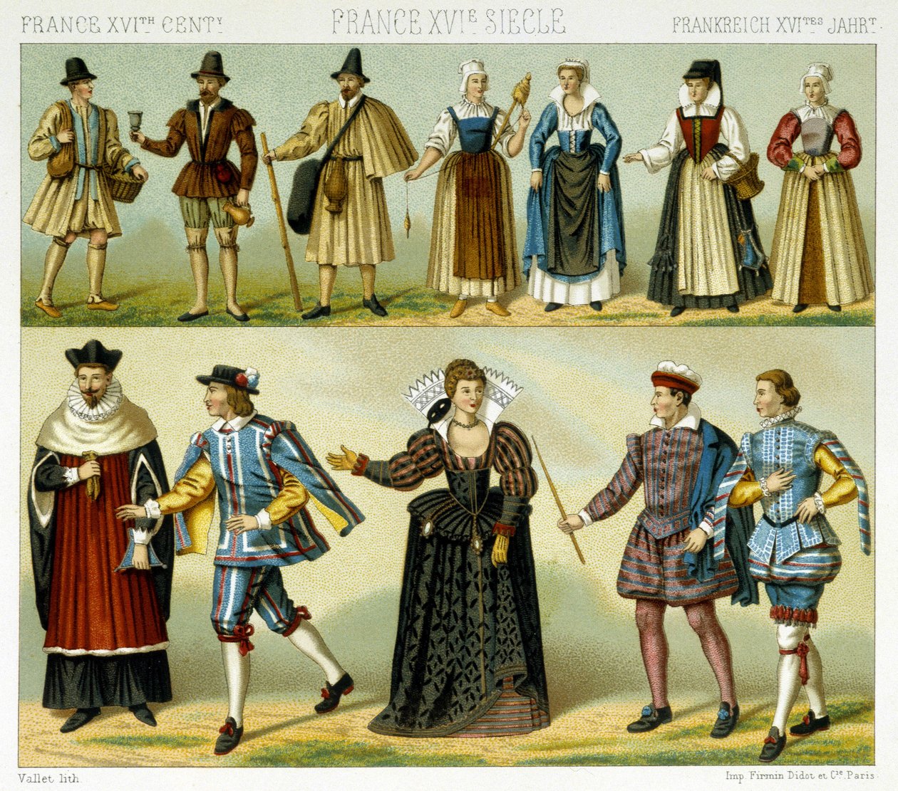 Costumes of the Nobility and Popular Costumes of France in the 16th ...