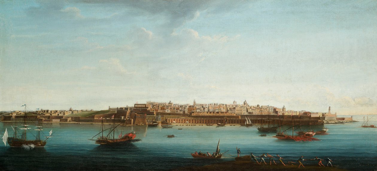 One of a Set of Seven Views of Valletta, Malta and Its Environs, c.1753