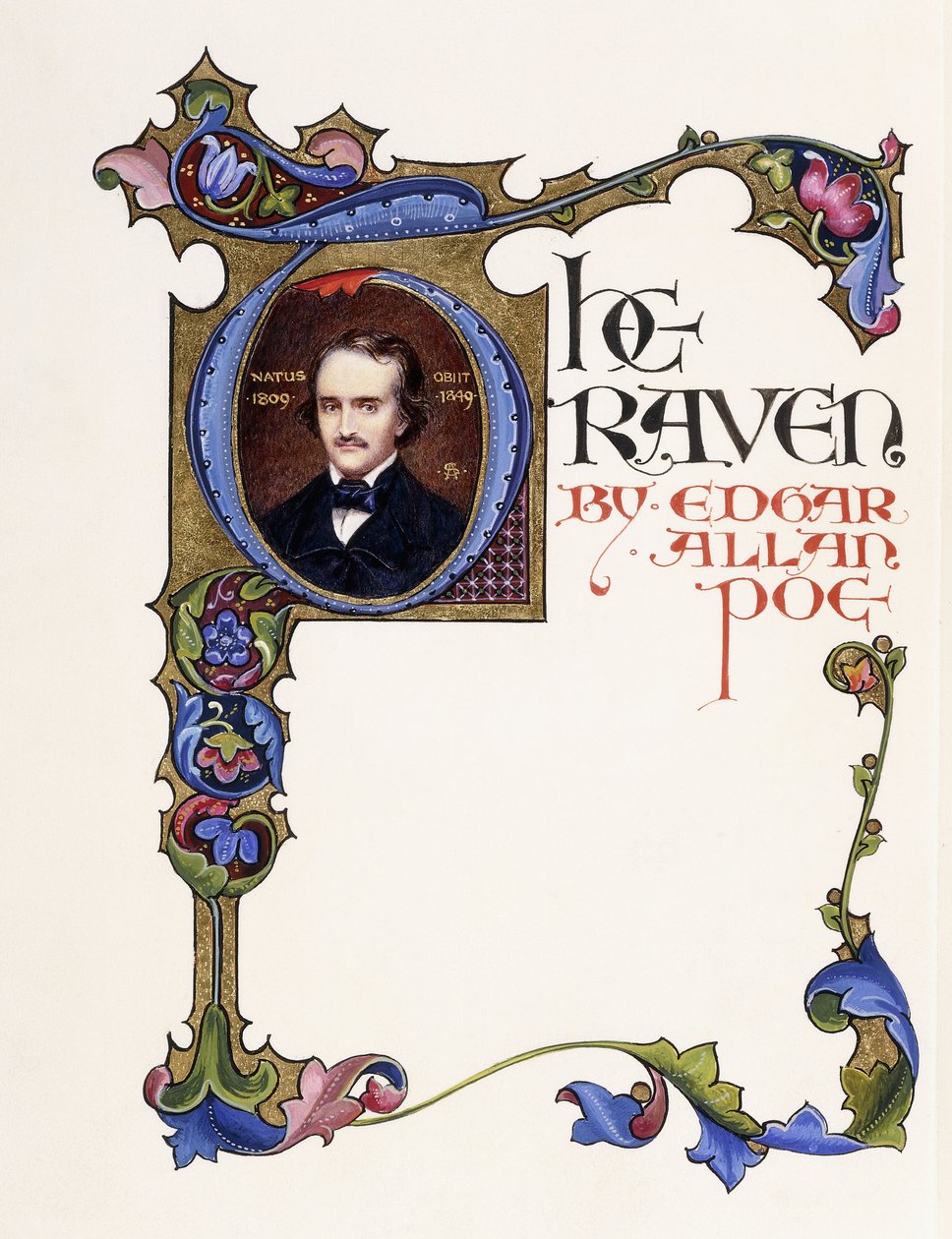 Edgar Allan Poe Art Raven The Raven. Edgar All Poe | Art