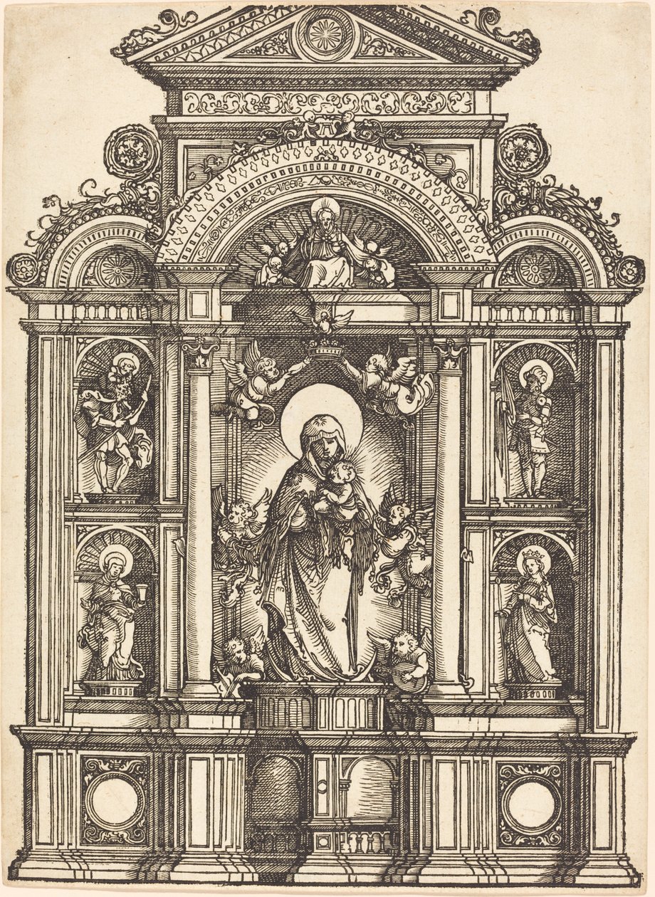 Altar with the Virgin and Child and Saints Christopher, Barbara, George ...