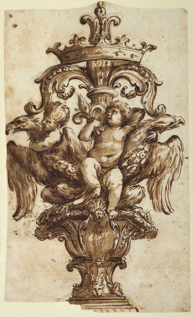 Design for a finial of a coach by Alessandro Algardi