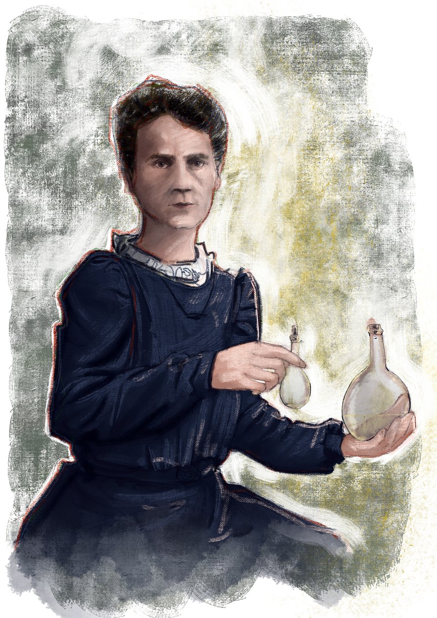 Marie Curie by Alessandro Lonati: Buy fine art print