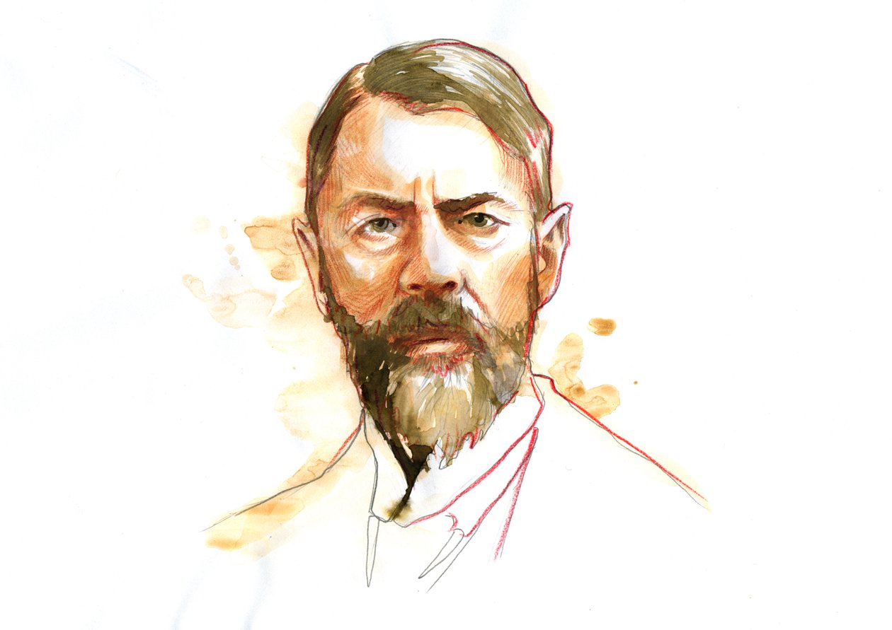 Portrait of the German sociologist Max Weber (1864 - 1920)