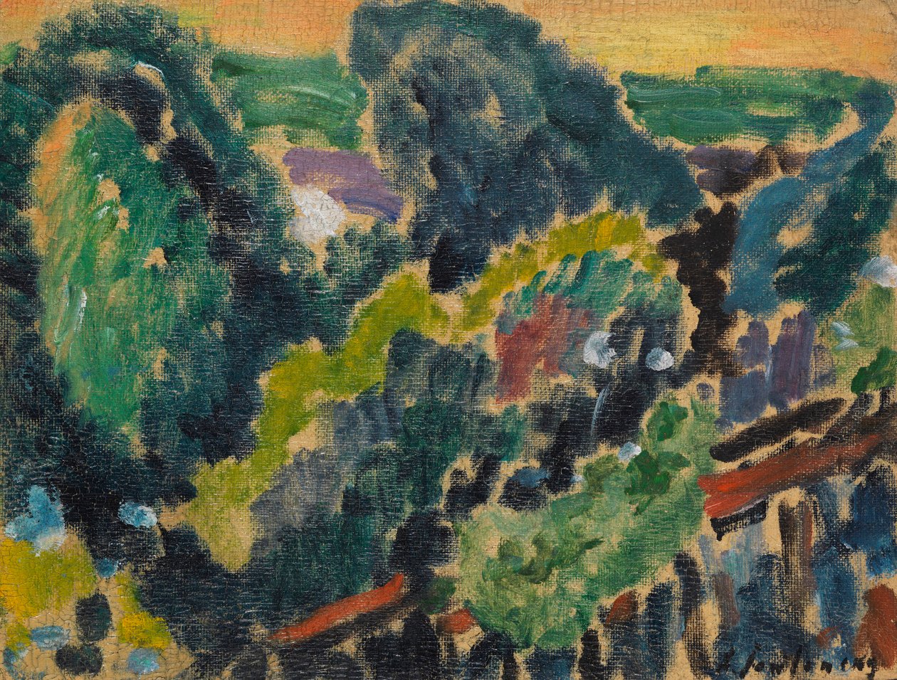 Landscape at Lake Geneva by Alexej von Jawlensky