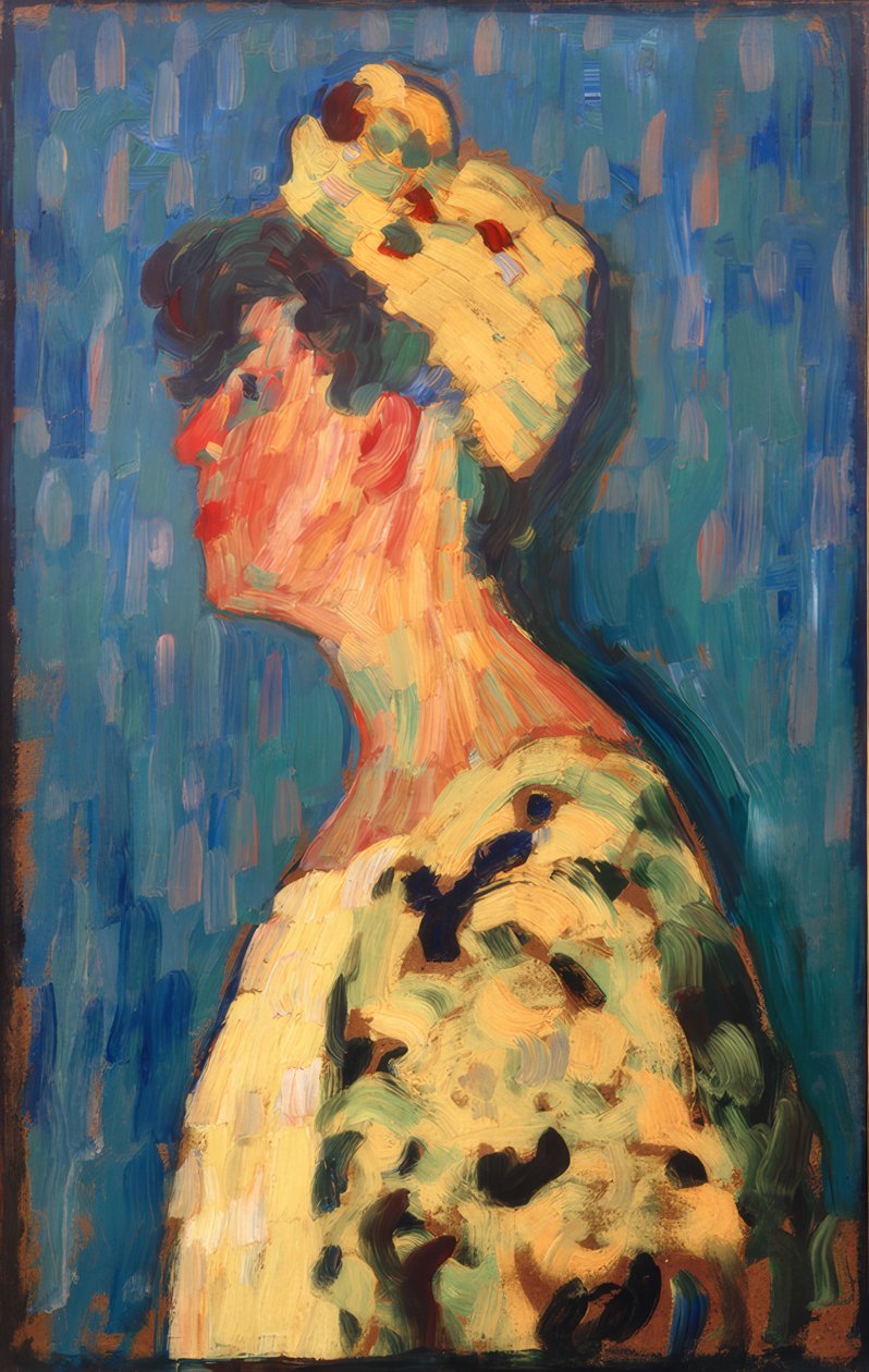 Marianne von Werefkin in Profile by Alexej von Jawlensky