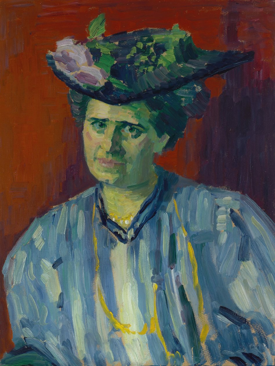 Portrait of Hedwig Kubin by Alexej von Jawlensky