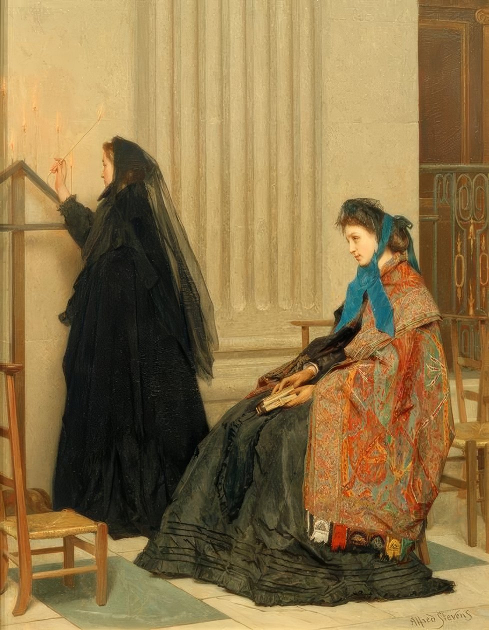 A.Stevens, In Memoriam by Alfred Emile Stevens