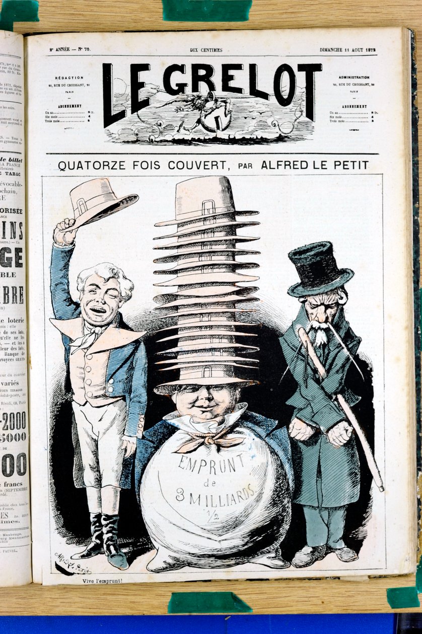 Cover of 'Le Grelot', number 70, Satirical in Colors