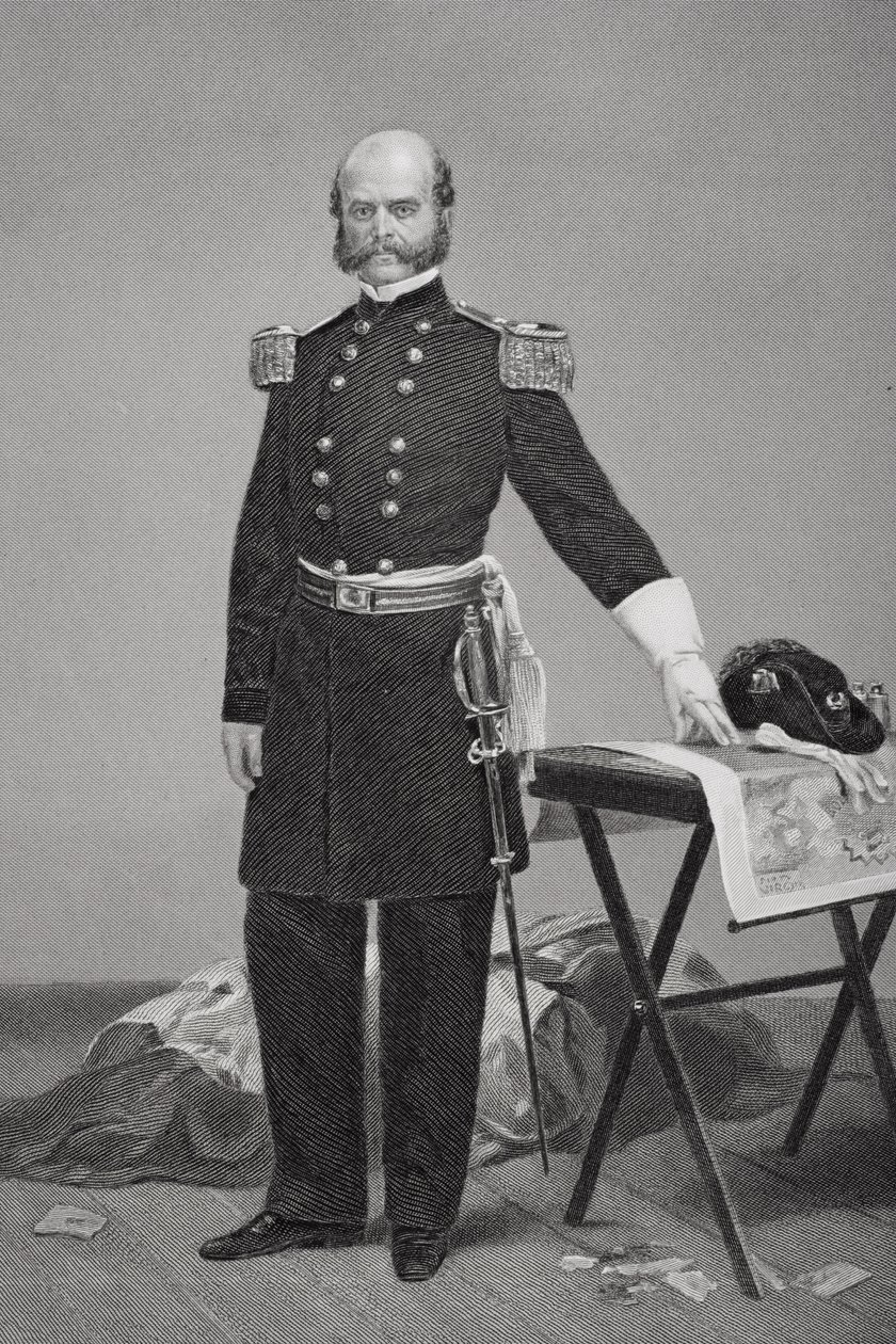 Portrait of Major General Ambrose Everett Burnside