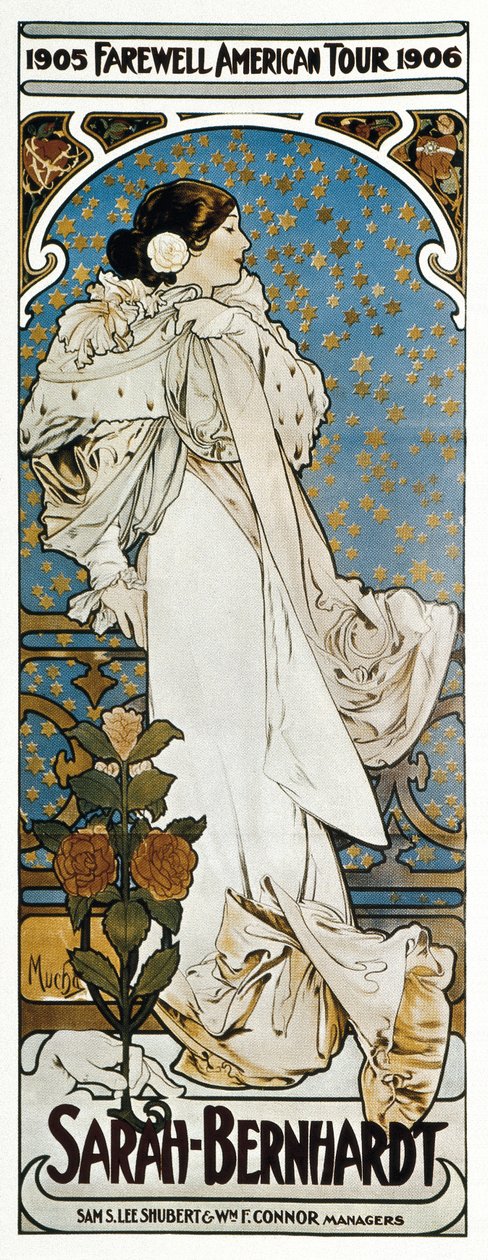 A Poster for Sarah Bernhardt's Farewell American Tour