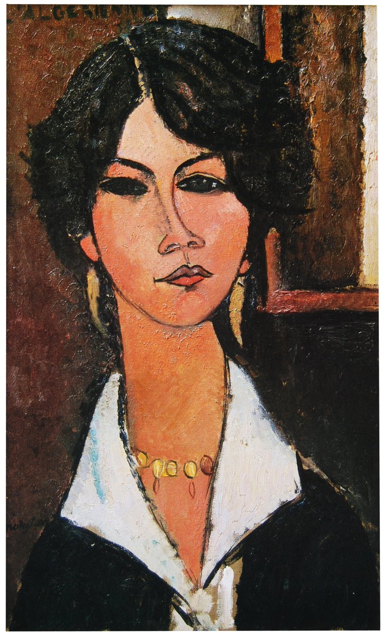 The Algerian Woman by Amedeo Modigliani: Fine art print