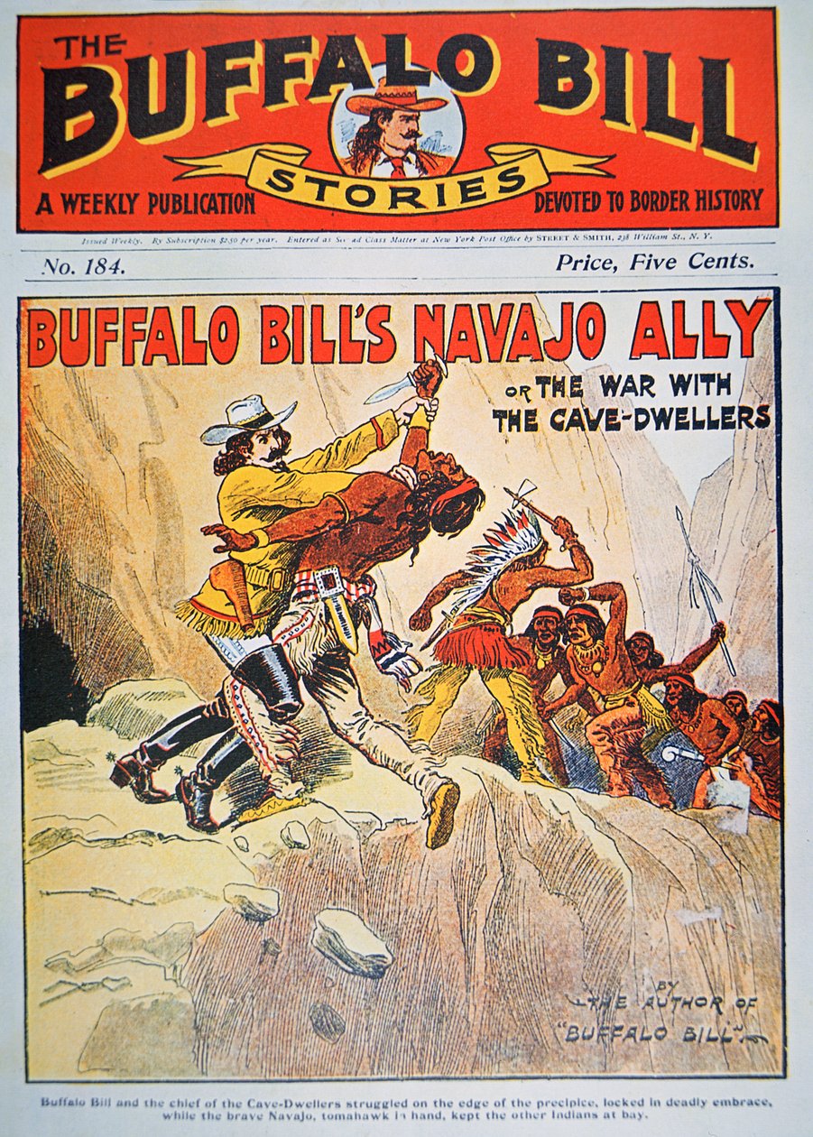 Buffalo Bill's Navajo Ally, Cover Illustration from 'Buffalo Bill ...