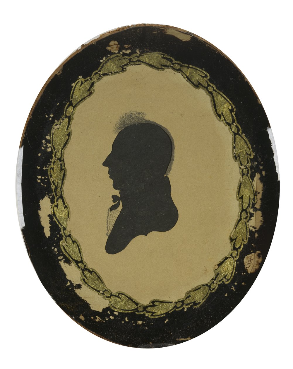 Hollow-cut Silhouette of a Man by American School