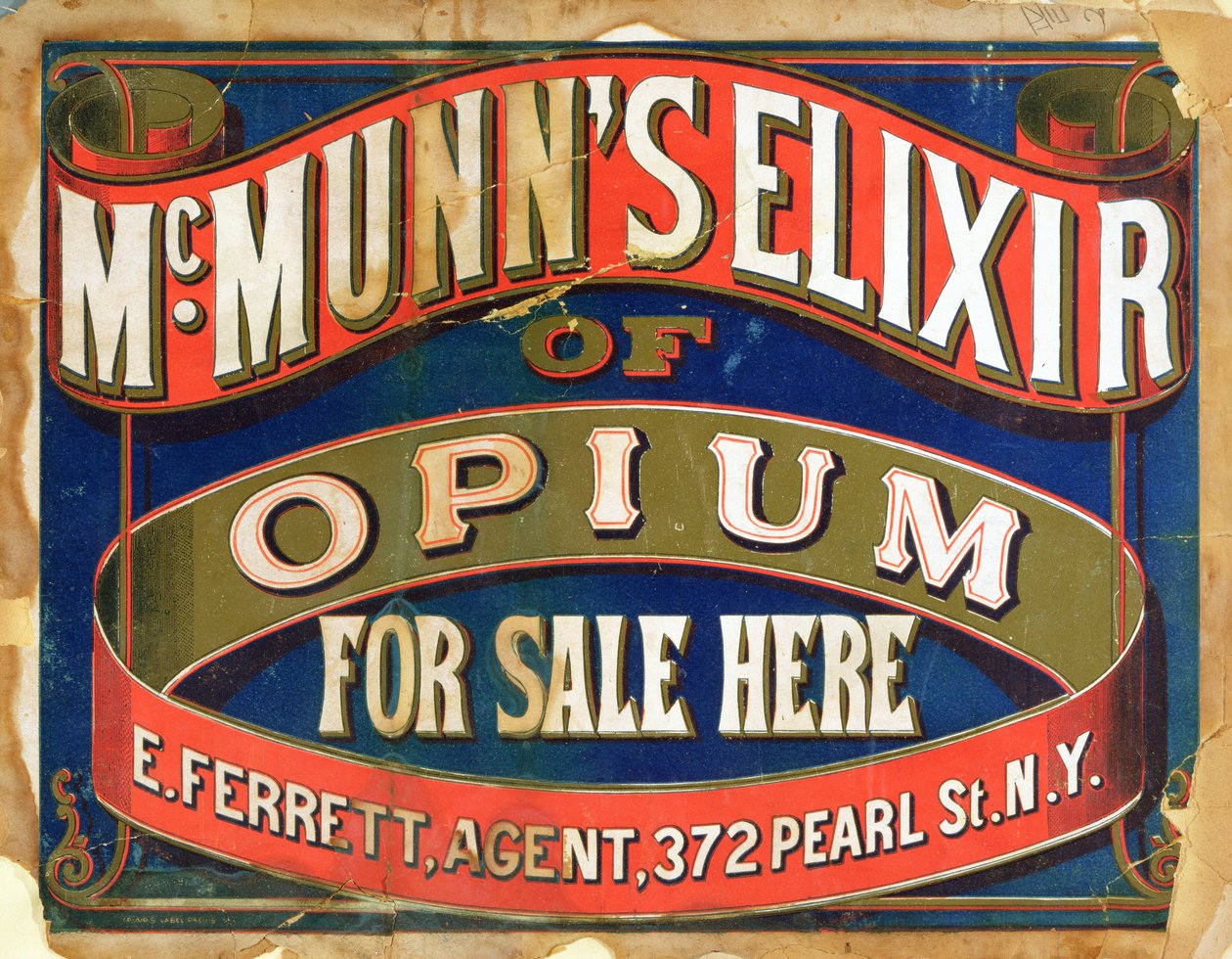 Poster Advertising McMunn's Elixir of Opium