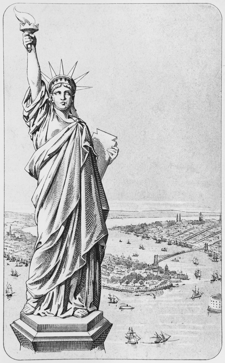 The Statue of Liberty, New York, c.1885 by American School