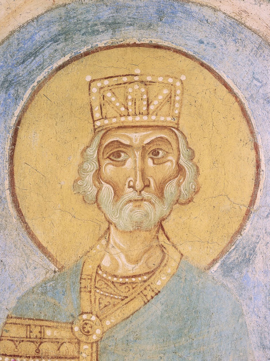 King David by Ancient Russian frescos: Buy fine art prints