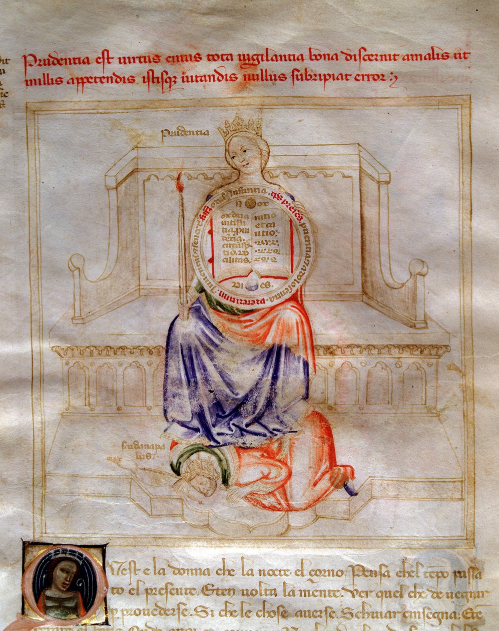 Allegory of Prudence by Andrea de Bartoli: Fine art print