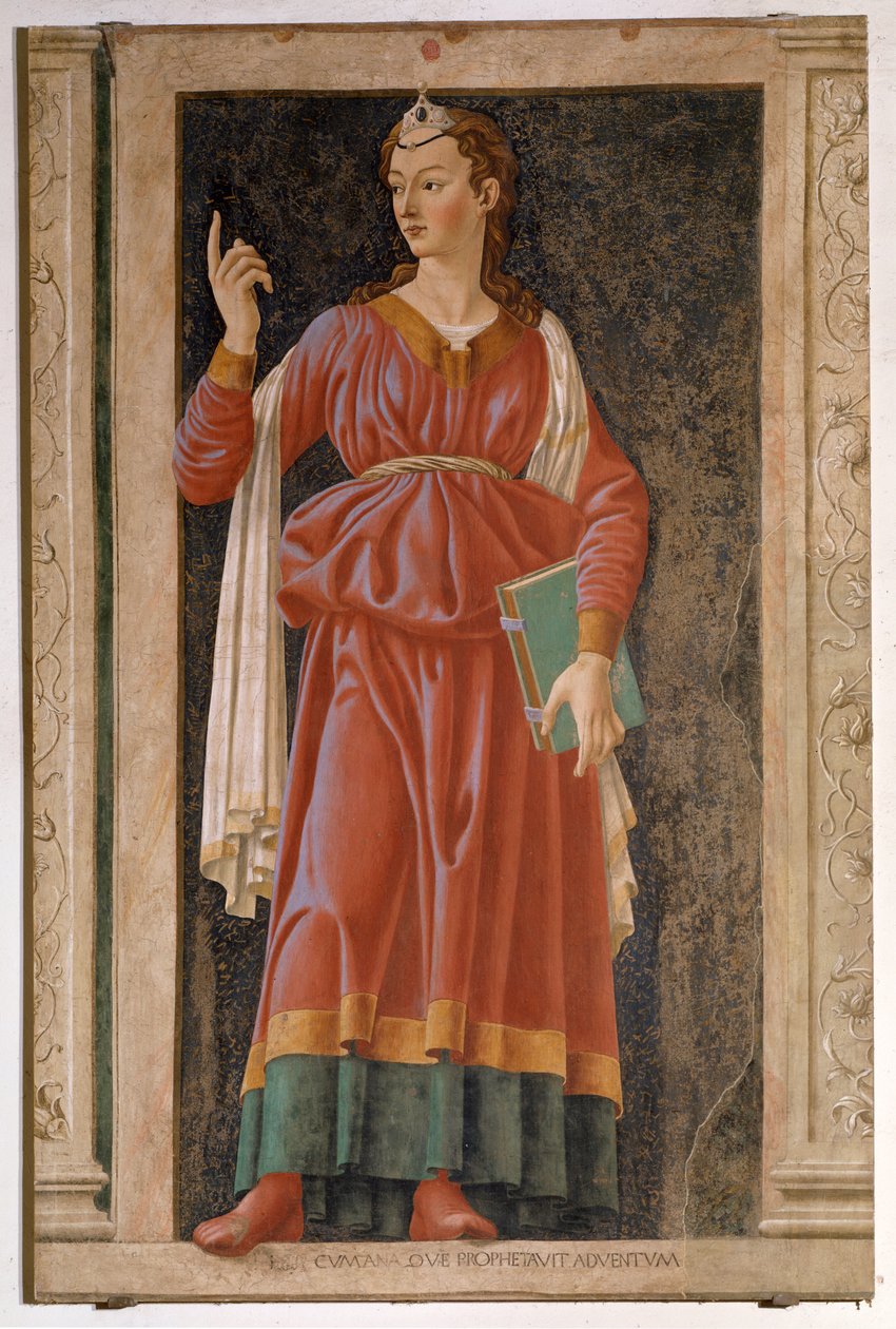 The Sibyl of Cumae by Andrea del Castagno: Fine art print
