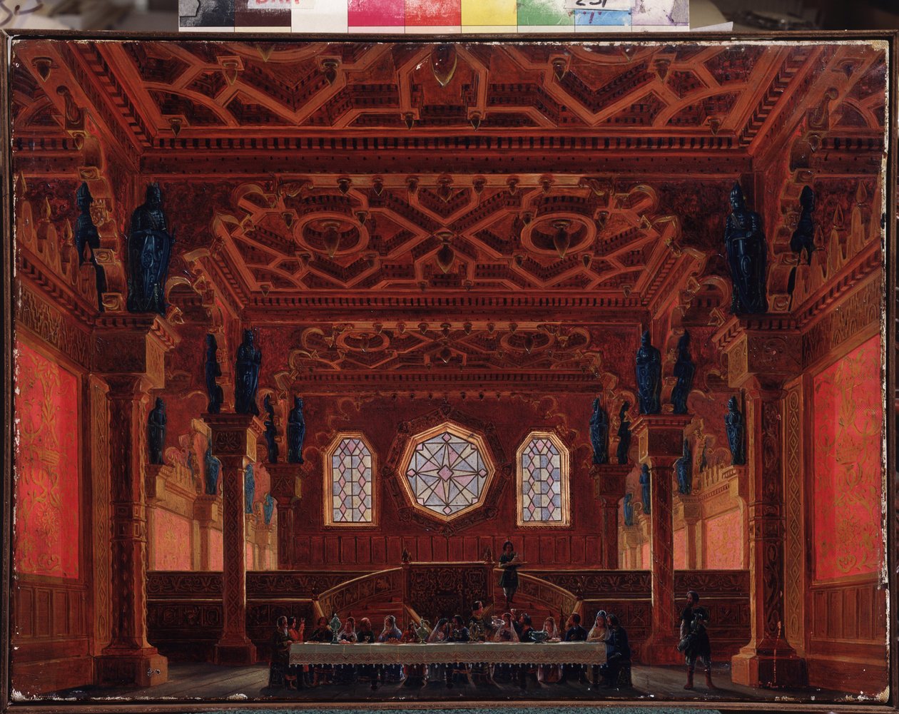 Stage Design for the Opera Ruslan and Lyudmila by M. Glinka