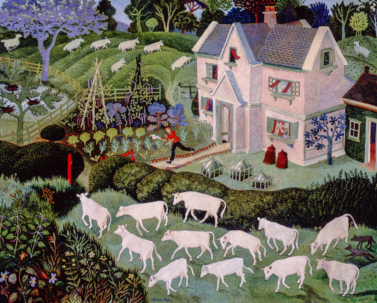 Shut the Gate by Anna Pugh: Highest-quality art reproduction
