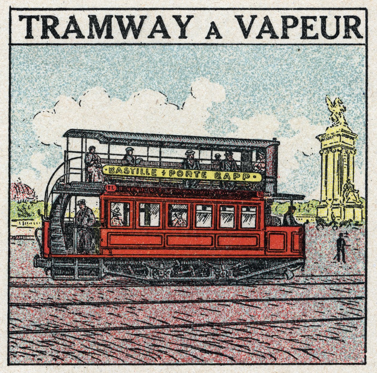 Mechanical Traction: Steam Tram in Paris at the End of the 19th Century