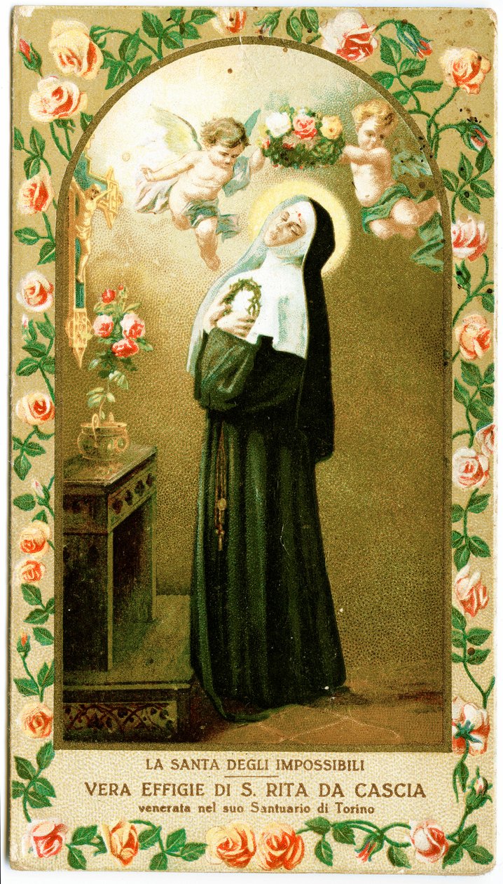 Saint Rita of Cascia (engraving) by Anonymous Anonymous