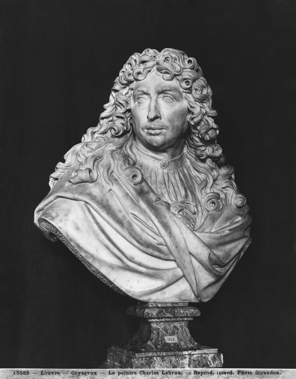 Bust of Charles Le Brun by Antoine Coysevox: Fine art print