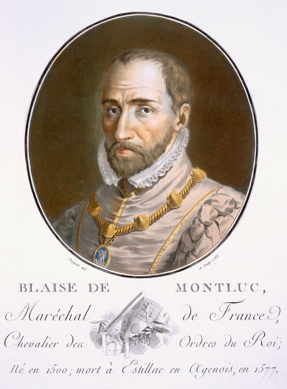 Blaise de Montluc, from 'Portraits des grands hommes, femmes illustres ...