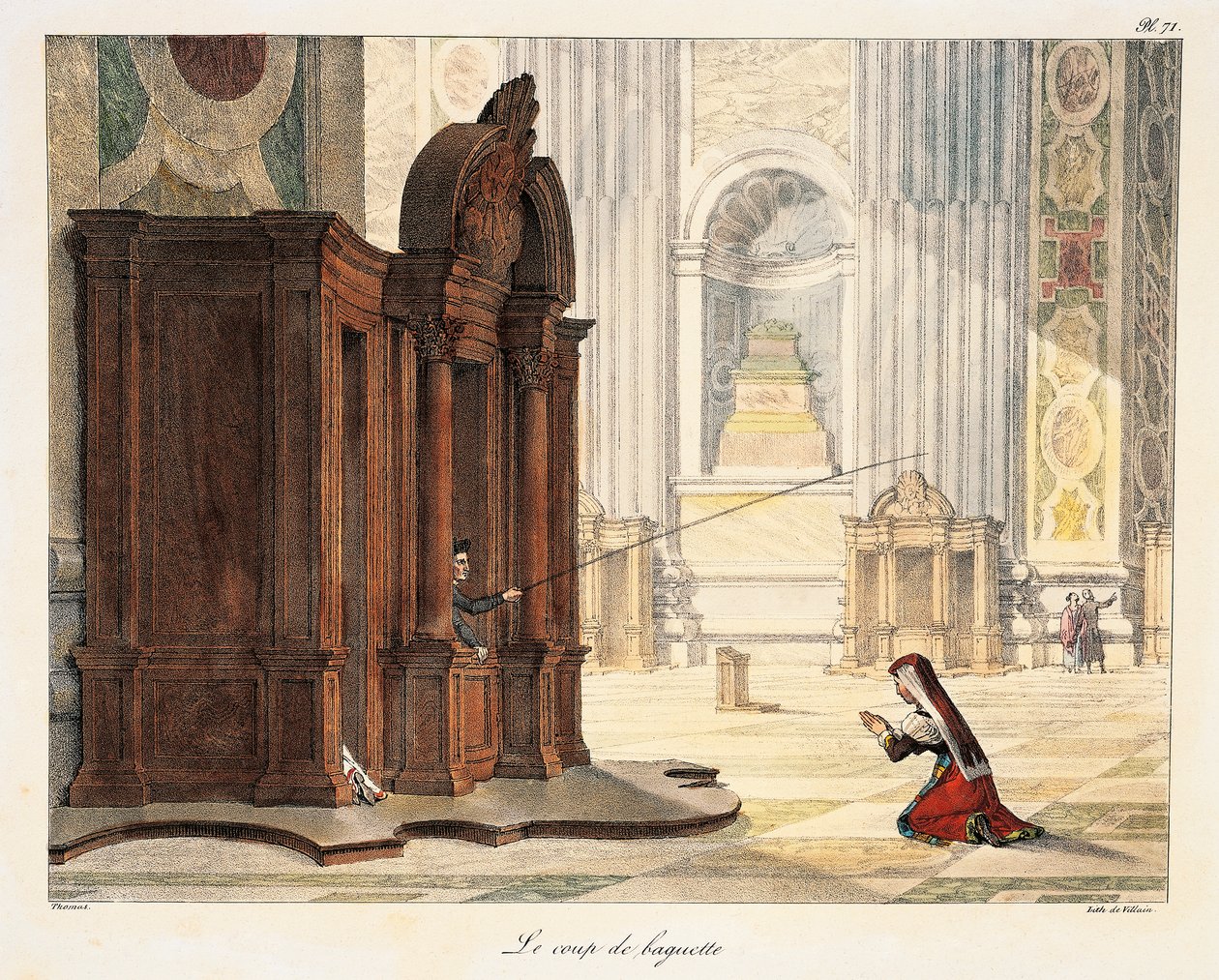 Wand in St Peter's Basilica by Antoine Jean Baptiste Thomas