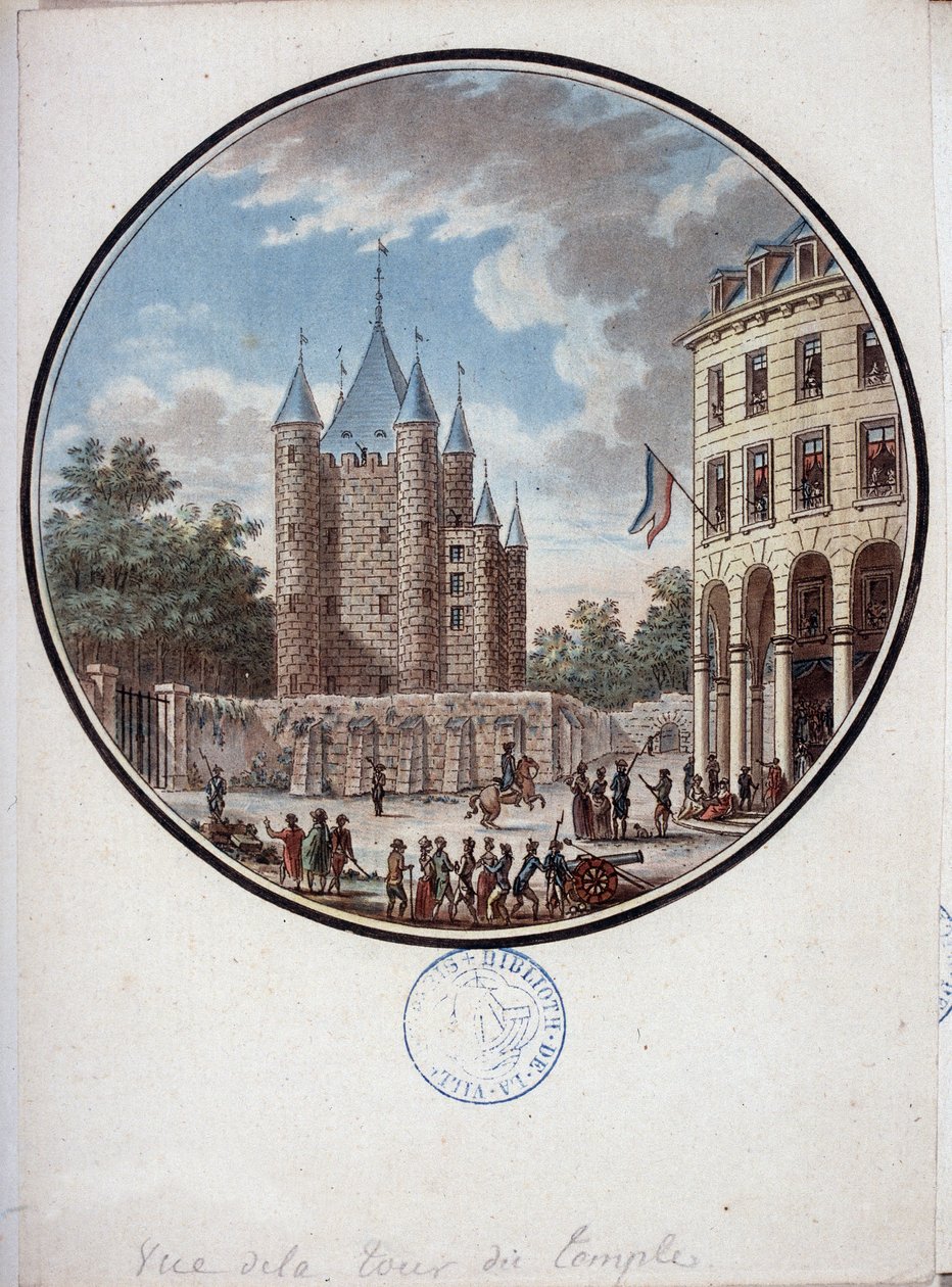 Paris, view of the Temple Tower - in Picturesque Views of the Main ...