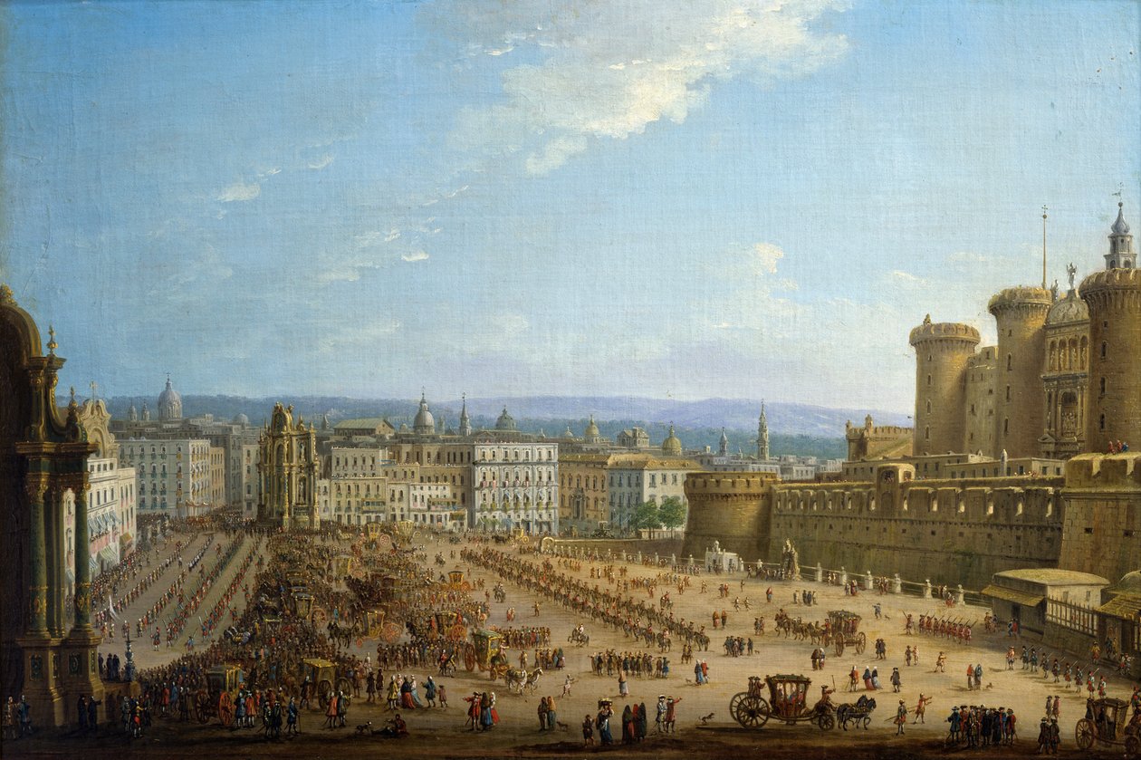 Festival of Four Altars in Naples, by Antonio Joli