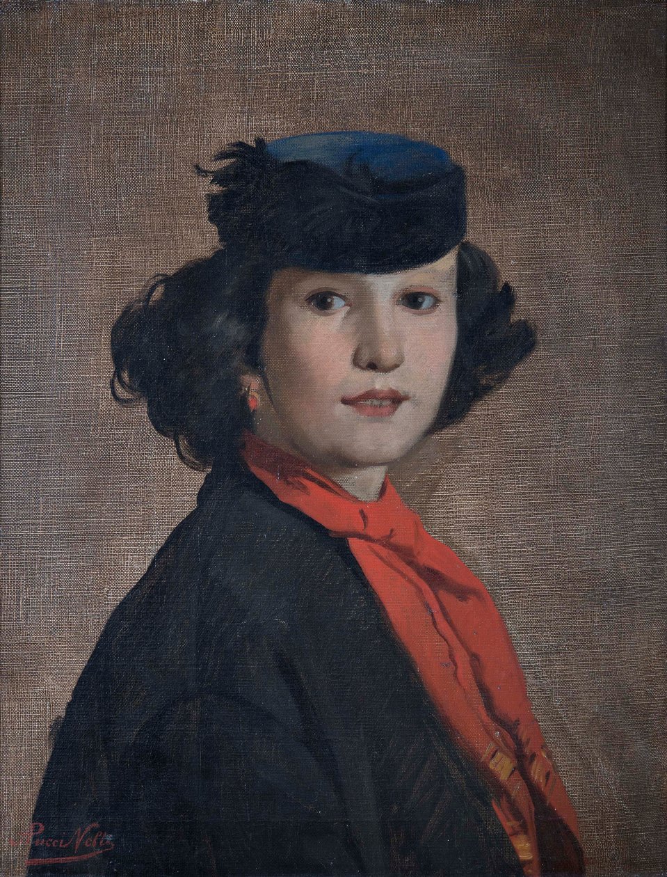 Portrait of Nerina Badioli by Antonio Puccinelli