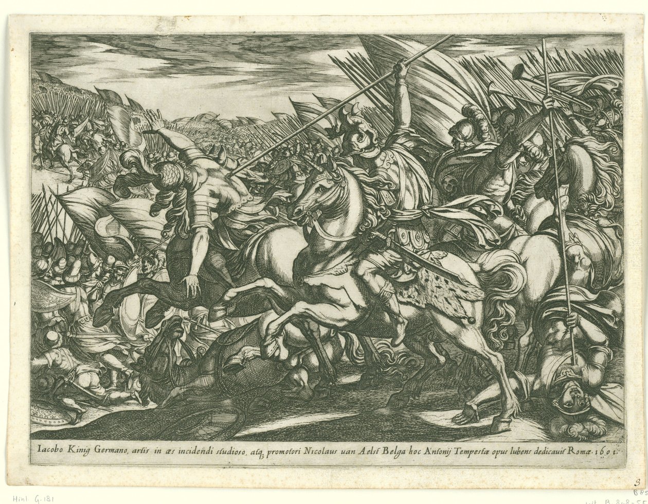 Cavalry Attack with Two Men Pierced by Spears from Battle Scenes (series 3) (series title)