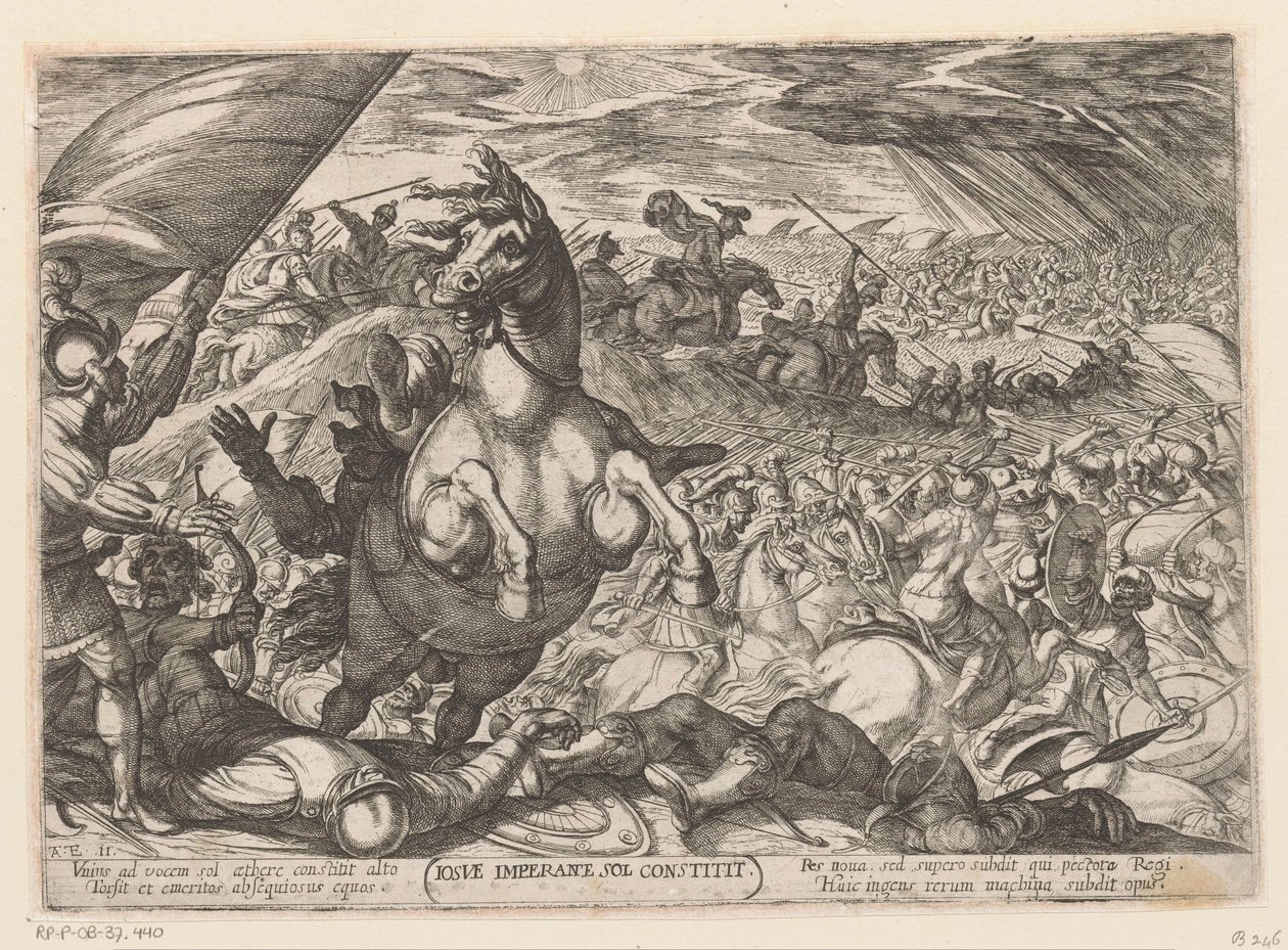 Joshua Commands the Sun to Stand Still (Old Testament Battle Scenes)