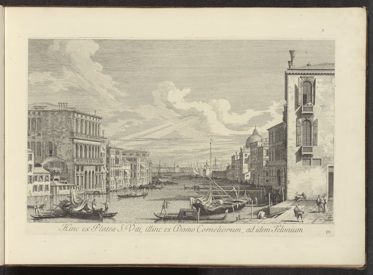 View of the Grand Canal and Campo San Vio in Venice